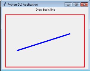 Draw A Basic Line In Python GUI Application