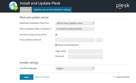 installing plesk for windows using installer gui plesk onyx documentation