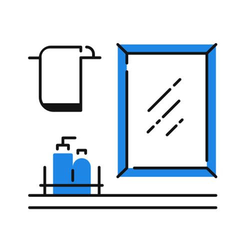 Bathroom Chanut Is Industries Thin Lineal Color Icon