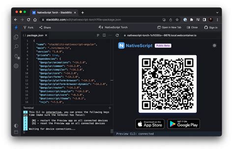 nativescript preview quick start torch 🔦 the nativescript blog