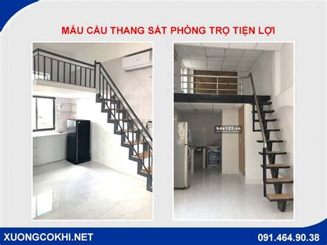 Báo giá làm cầu thang sắt phòng trọ rẻ nhất Hà Nội