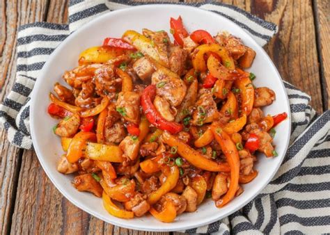 Honey Sriracha Chicken And Bell Pepper Stir Fry Vegetable Recipes
