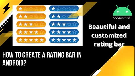 How To Create A Rating Bar In Android Android Rating Bar In Urdu