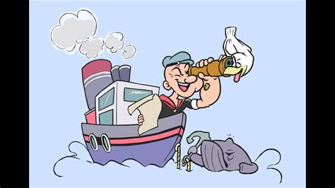 How To Draw Popeye The Sailor Man Step By Step Drawing And Coloring