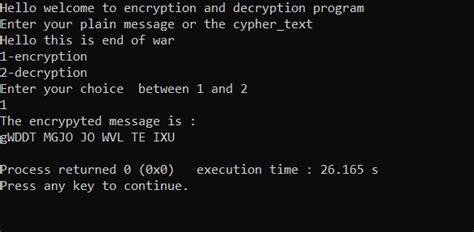 Simple Message Encryption And Decryption Program In C Deeip