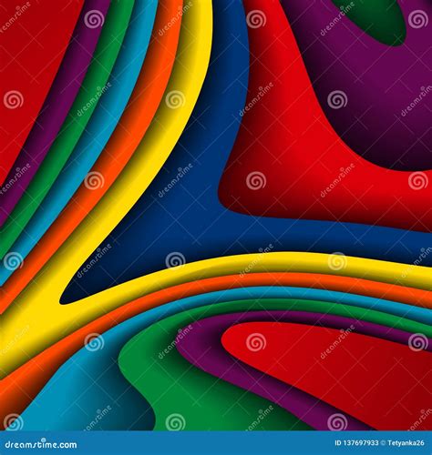 Fondo Ondulado Colorido Del Vector Ilustración del Vector Ilustración