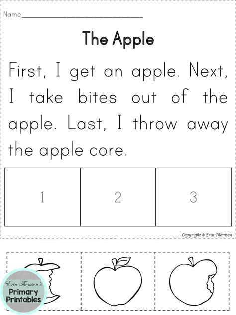 Sequencing Stories For First Grade