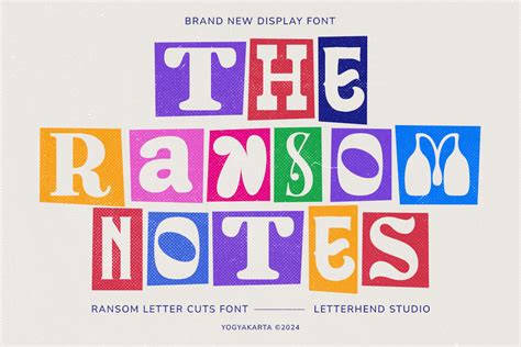 The Ransom Notes Font By Letterhend Creative Fabrica