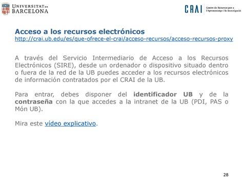 Conocer el CRAI Biblioteca de Biblioteconomía y Documentación ppt