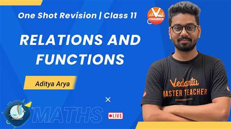 relations and functions one shot revision class 11 maths vedantu commerce youtube