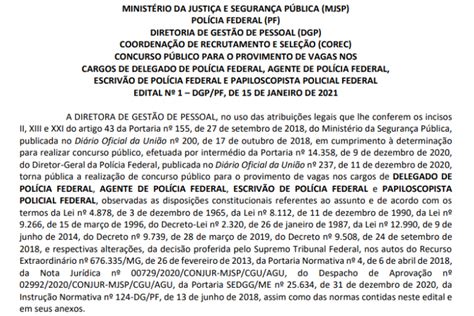 Edital Pf Gabriela Melo Vis O E Foco