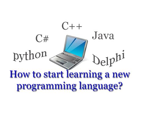 how to start learning a new programming language