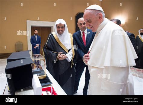Pope Francis Meets Dr Mohammed Al Issa Secretary General Of The World