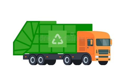 Big Green Recycle Garbage Can With Recycling Symbol On It Trash Bin In