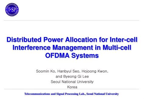 ppt distributed power allocation for inter cell interference management in multi cell ofdma