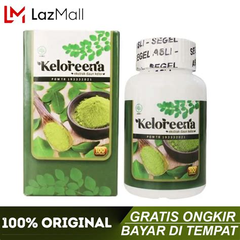 Keloreena Original Kapsul Daun Kelor Ekstrak Moringa Oleifera BPOM Dan