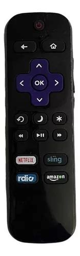Controle remoto compatível telas de TV LG Roku MercadoLivre