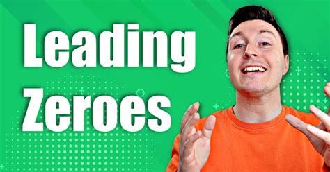 How To Add Leading Zeros In Excel Best Methods 2024
