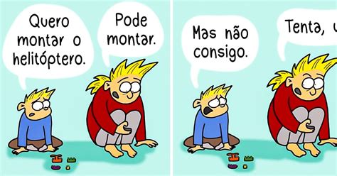 13 Tirinhas sobre como as crianças representam felicidade e também uma