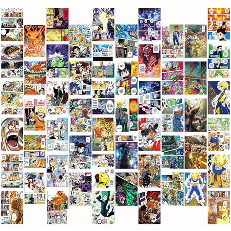 Buy Anime Wall Collage Kit Aesthetic 60 PCS Anime Room Decor 4 2x6 2