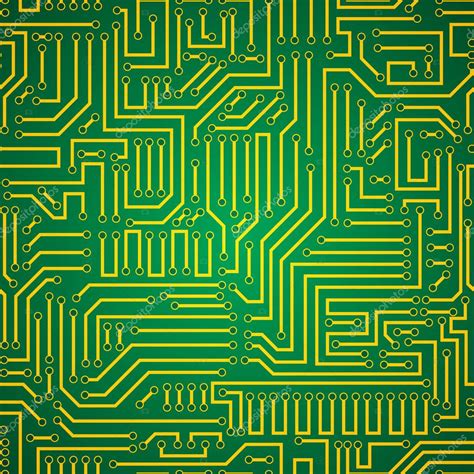 Circuit Board Seamless Pattern Stock Vector Image By Helllbilly 70494083