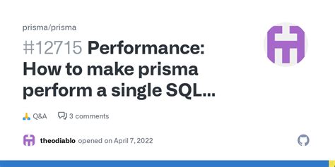 performance how to make prisma perform a single sql query with joins instead of multiple