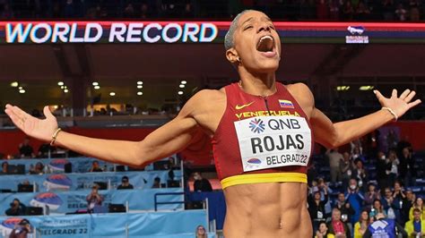 La venezolana Yulimar Rojas rompe el récord mundial de salto triple