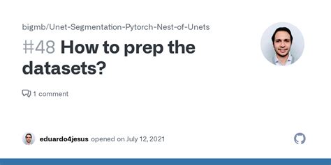 How To Prep The Datasets Issue Bigmb Unet Segmentation Pytorch