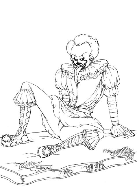 Dibujos De Pennywise Para Colorear 100 Dibujos Para Colorear