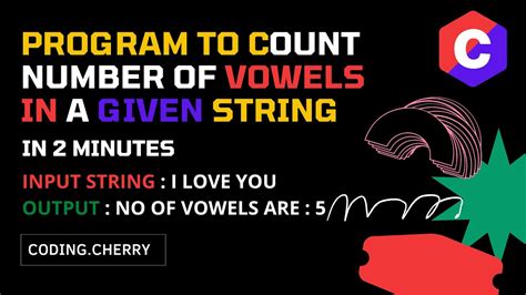 Program To Count Number Of Vowels In A Given String YouTube