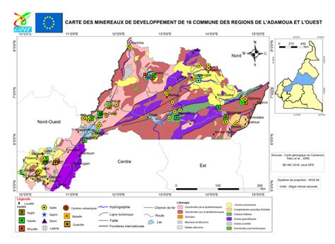 Cartographie Des Min Raux De D Veloppement Dans Communes Cibles Du