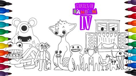 Garten Of Banban 4 NEW Coloring Pages How To Color Garten Of Banban