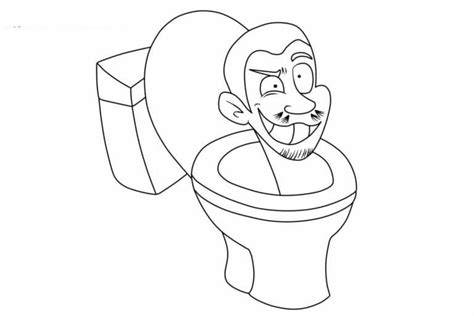 Ainda Bem Que O Banheiro Skibidi Para Colorir Imprimir E Desenhar