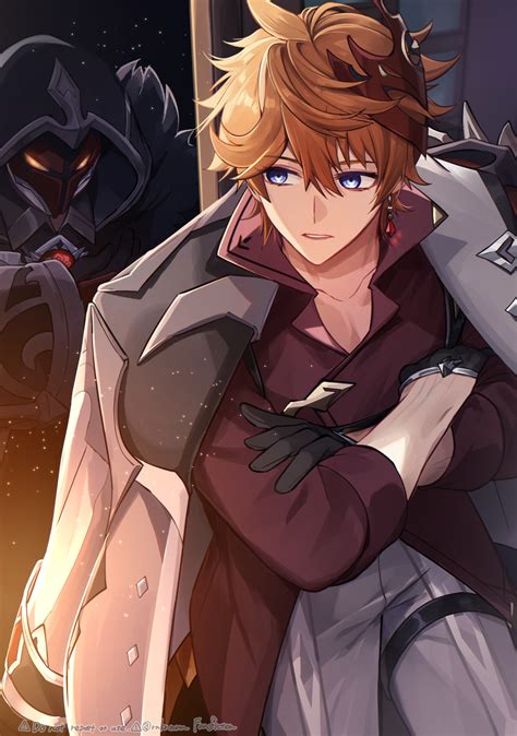 Tartaglia And Fatui Pyro Agent Genshin Impact Drawn By Hiki Yuichi