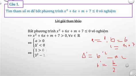Tìm m để Bất Phương Trình Bậc 2 Vô Nghiệm Hướng Dẫn Chi Tiết và Dễ Hiểu
