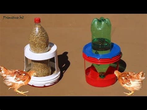 Como Hacer Bebedero Y Comedero Para Gallinas Pollos Pollitos Con