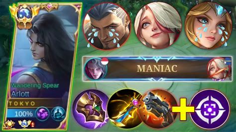 BEST BUILD ARLOTT TO DESTROY THIS 3 META HEROES GLOBAL ARLOTT ONE