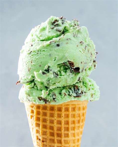 Helado De Menta Con Chispas De Chocolate Oh Asis