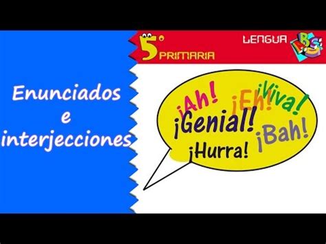 LA CLASE DE FLOR 5º DE PRIMARIA LENGUA UD 3 LA INTERJECCIÓN