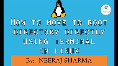 How To Move To Root Directory Directly In Terminal In Linux Youtube
