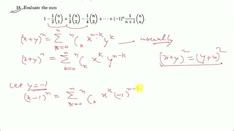 exercise problem of chapter5 advanced discrete mathematics binomial theorem examples and