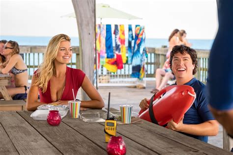 Baywatch S Kelly Rohrbach Stuns In Red Bathing Suit On Set In