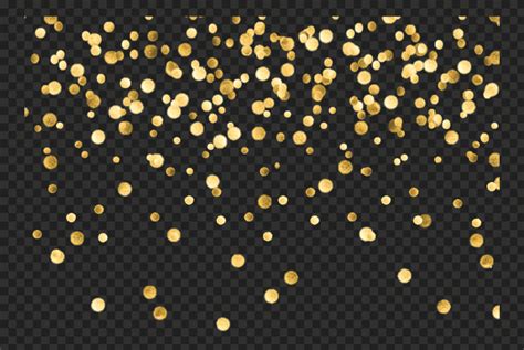 Falling Gold Glitter Effect Transparent PNG Citypng