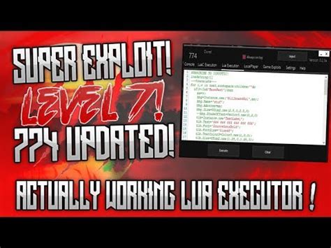 OMFG SUPER ROBLOX HACK EXPLOIT 774 SUPER LVL 7 EXPLOIT W LUA