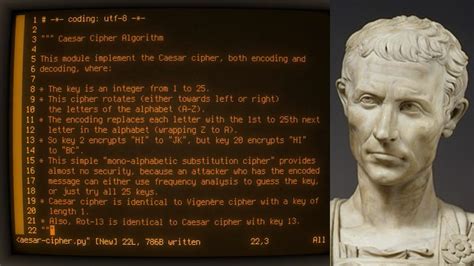 100 BC Old Caesar Cipher In Python YouTube
