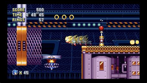 Sonic Mania Flying Battery Zone Act Super Sonic Hd Youtube