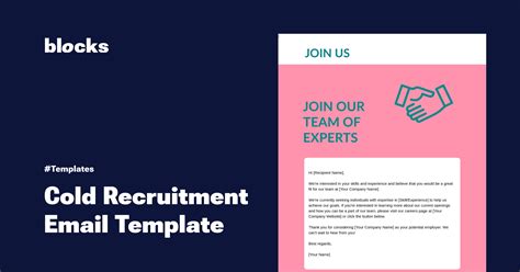 Your Next Opportunity Cold Recruitment Email Template Blocks