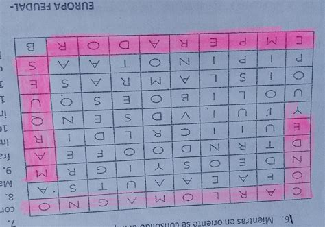 ayuda porfavor buscar en la sopa de letras dies términos y con ello