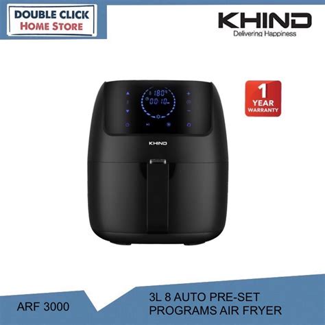 Khind Air Fryer ARF3000 With Digital Display And Touch Sensor Control