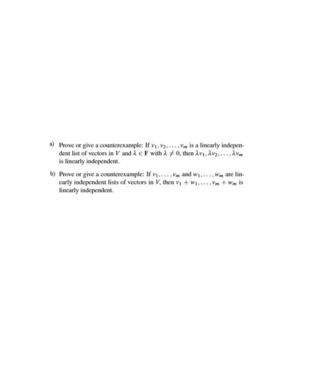 solved a prove or give a counterexample if v1 v2